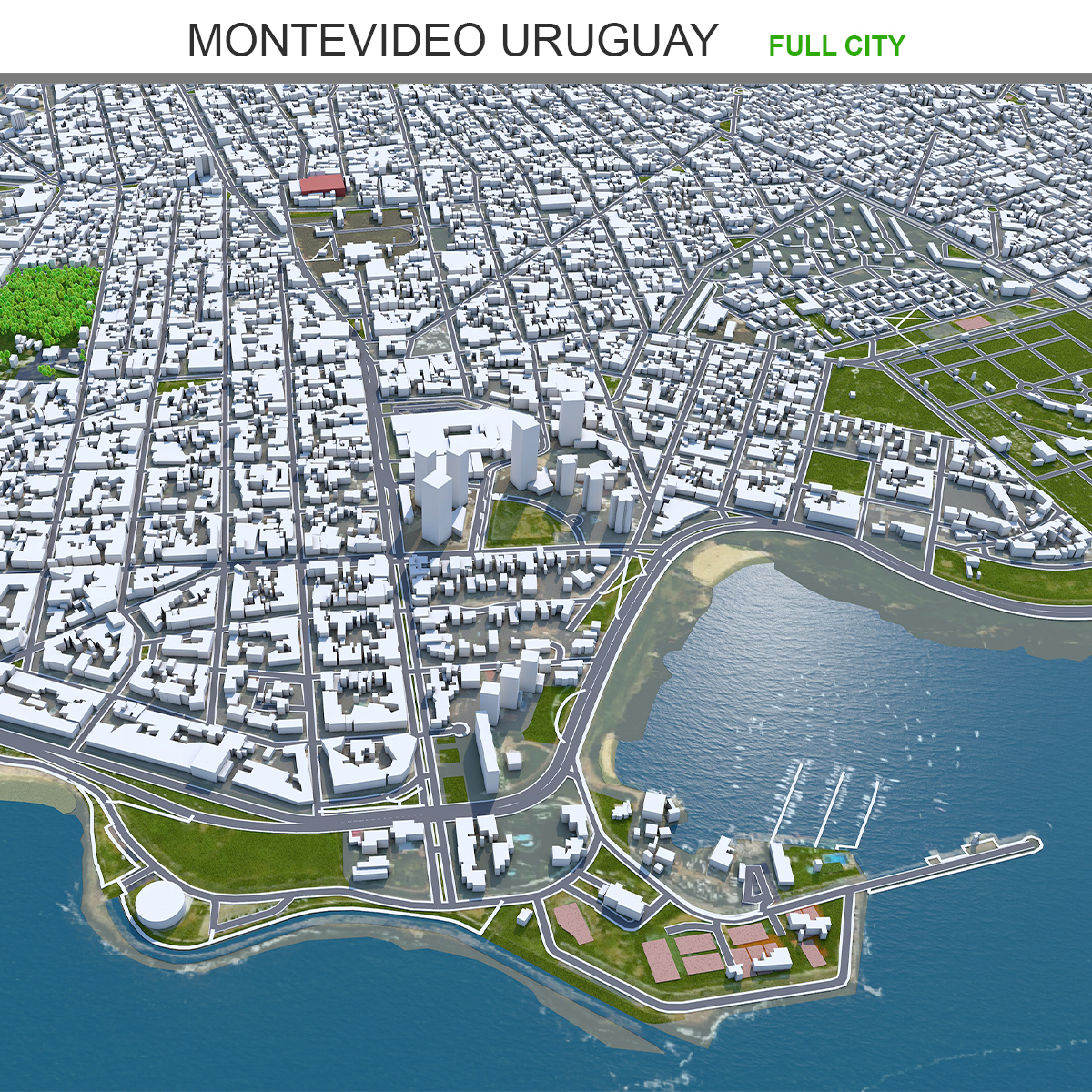 modelo 3d Montevideo, Uruguay - TurboSquid 1639804