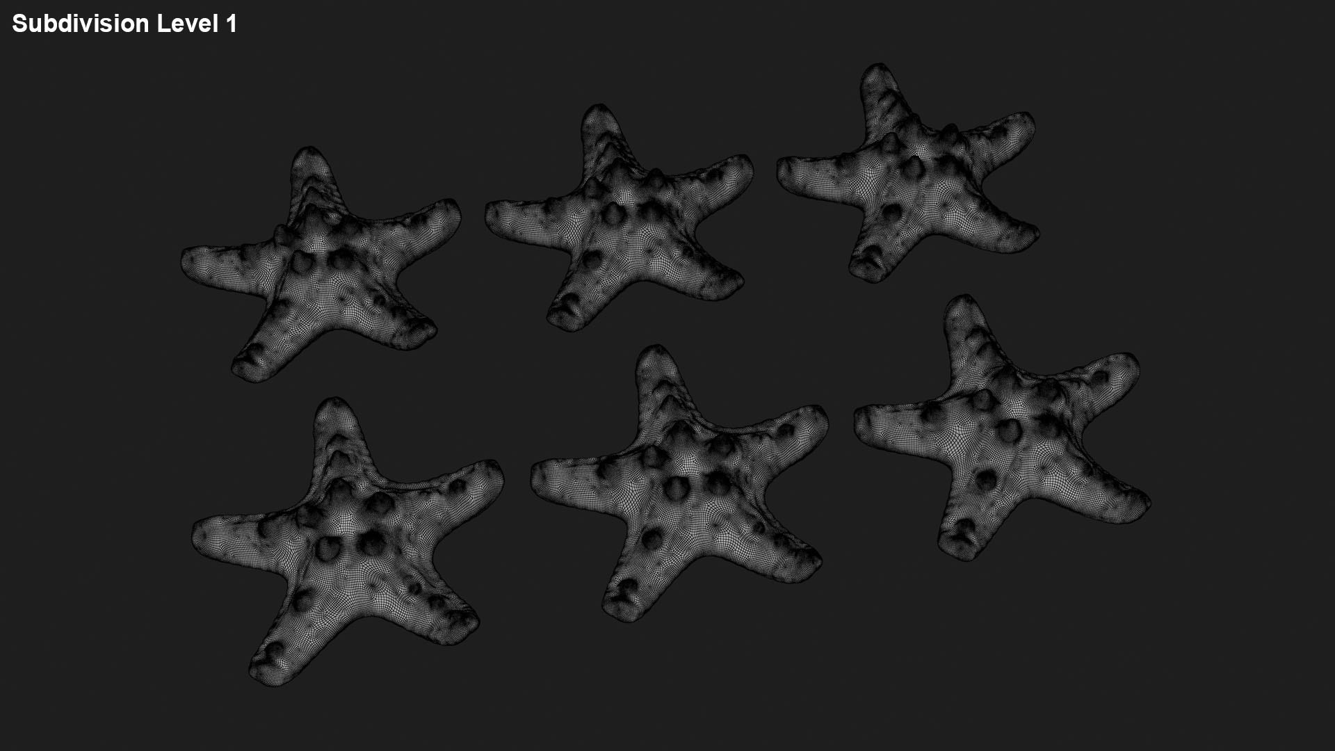 3D Colored Starfish Model - TurboSquid 2314622