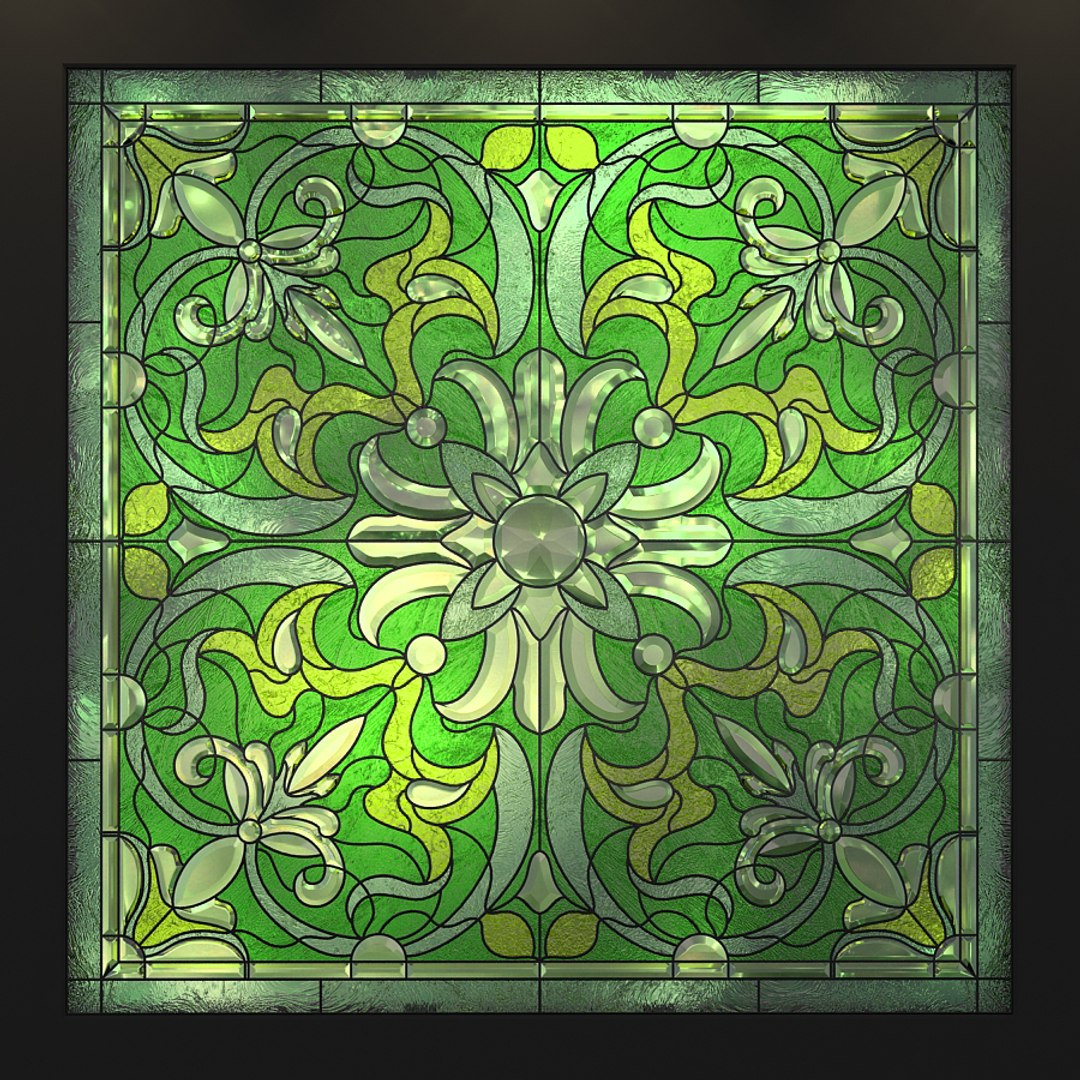 Stained Glass 3d Model