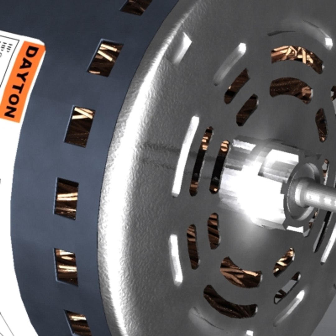 3d Model Direct Drive Blower Motor