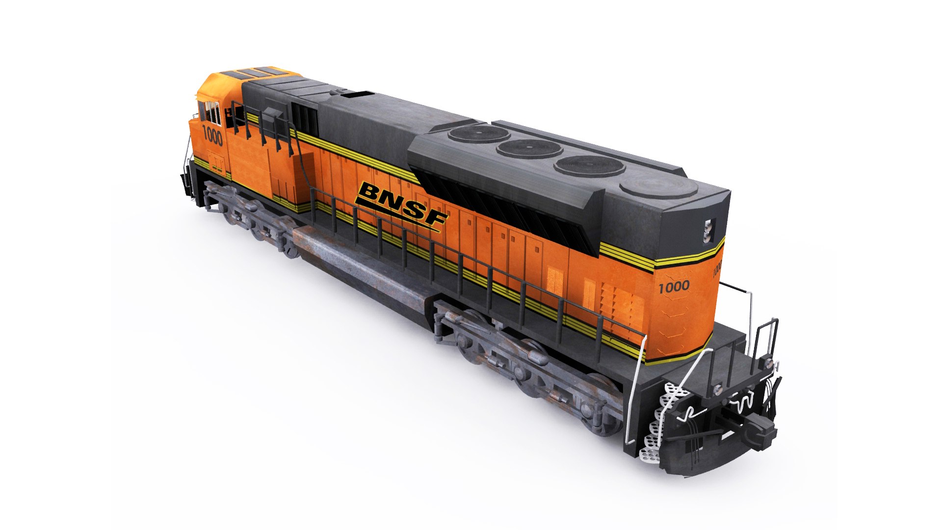 3D Model EMD Locomotive With Cargo Carriages - TurboSquid 2029986