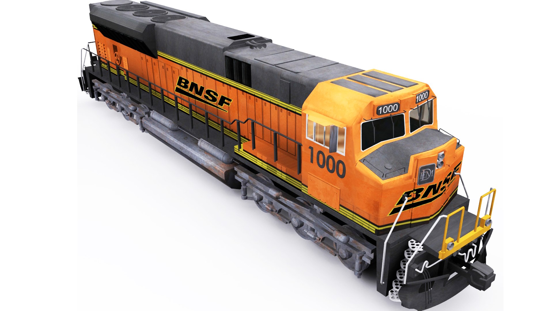 3D Model EMD Locomotive With Cargo Carriages - TurboSquid 2029986