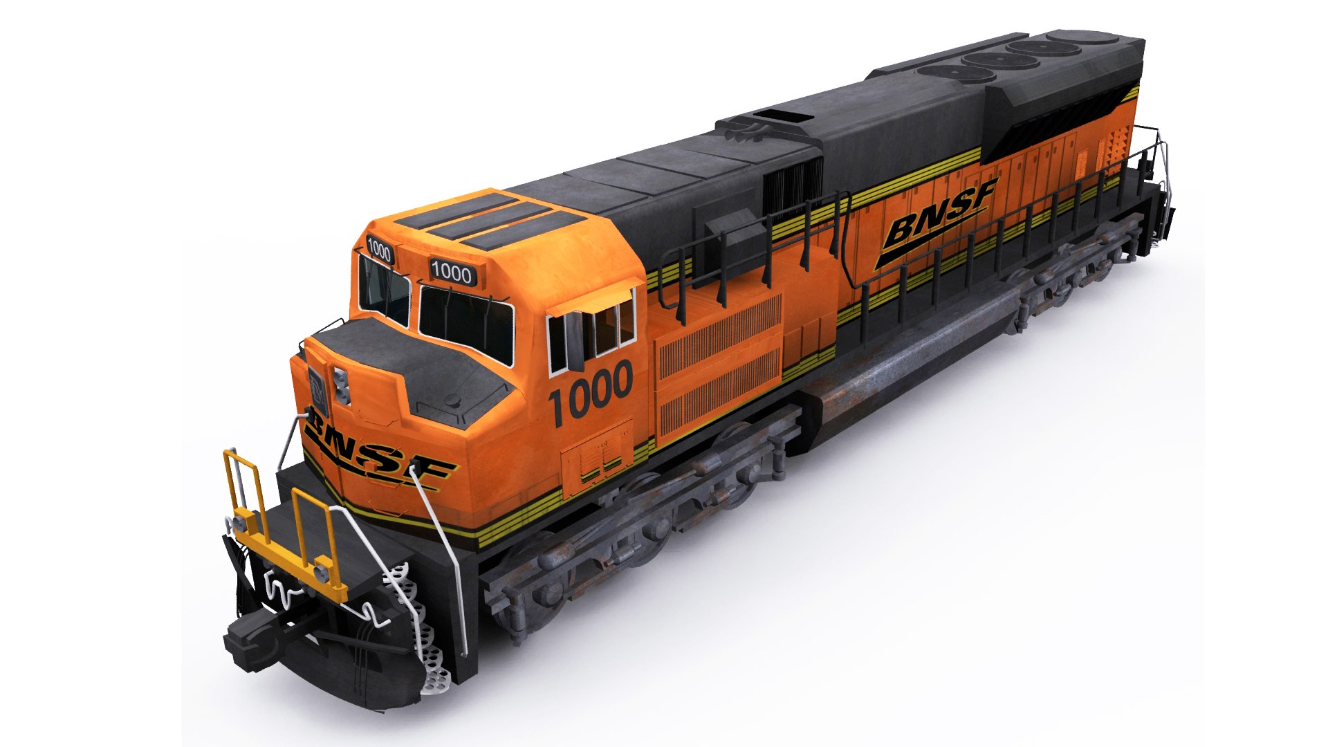 3D Model EMD Locomotive With Cargo Carriages - TurboSquid 2029986