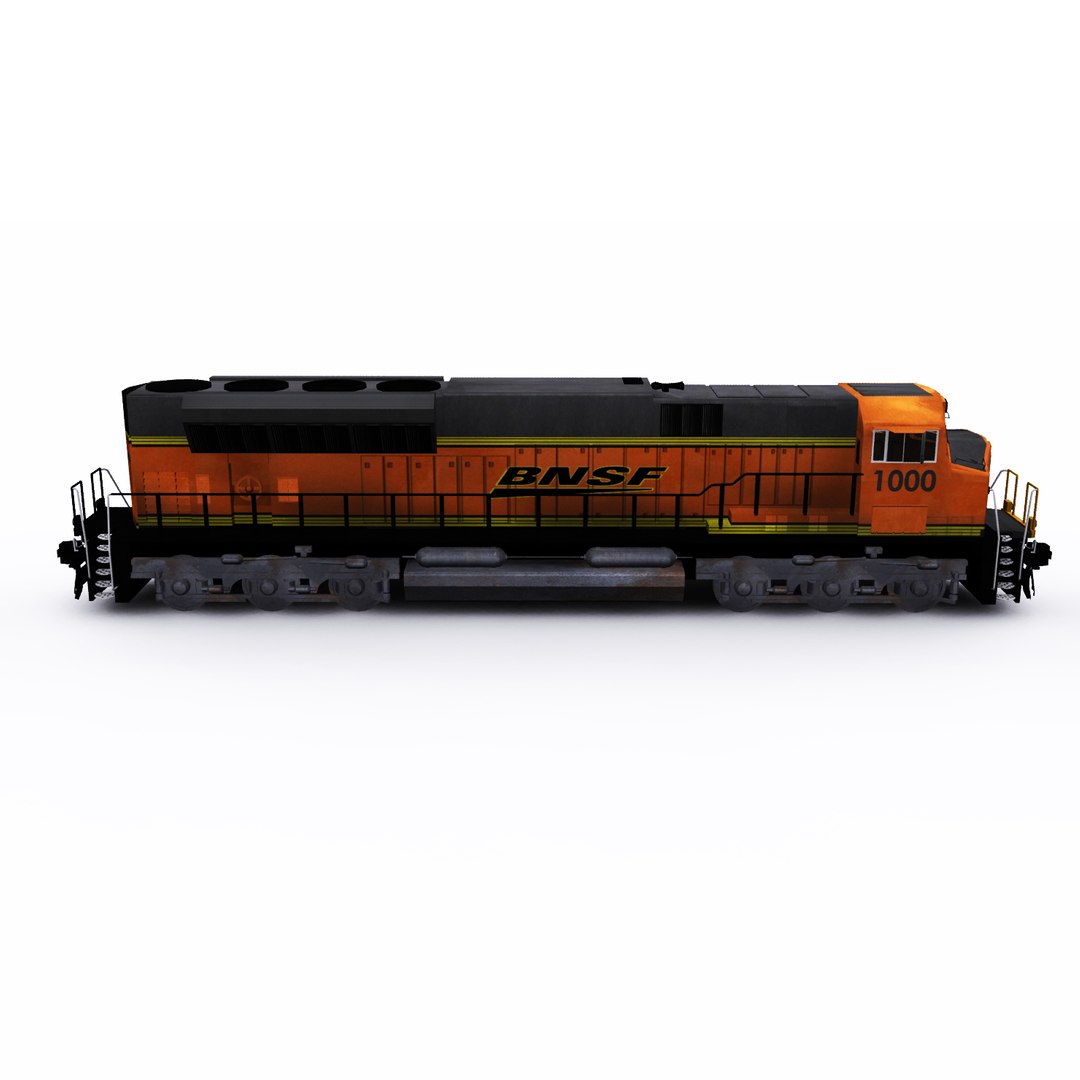 3D Model EMD Locomotive With Cargo Carriages - TurboSquid 2029986