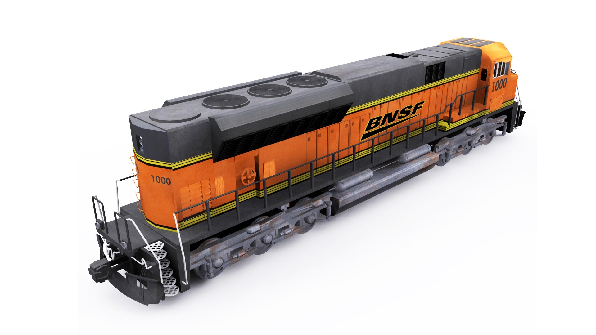 3D Model EMD Locomotive With Cargo Carriages - TurboSquid 2029986