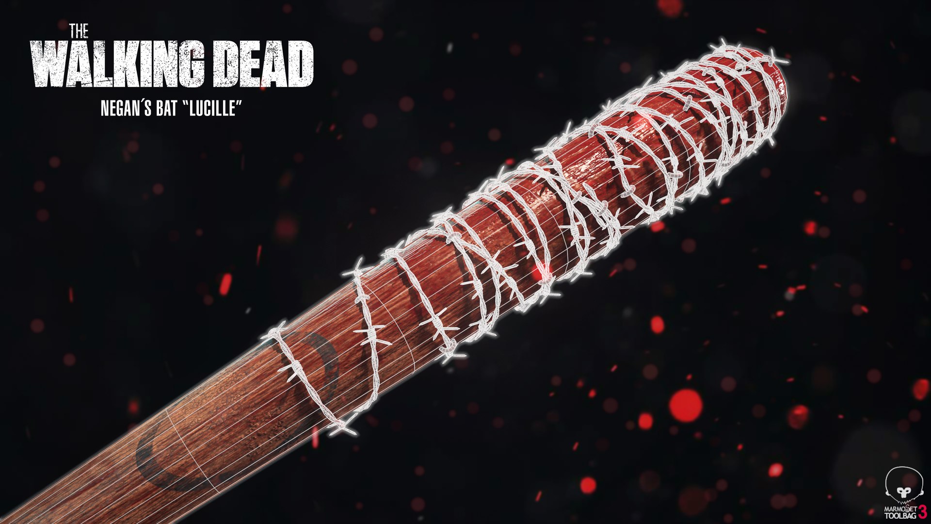 Bat negan lucille model - TurboSquid 1239528