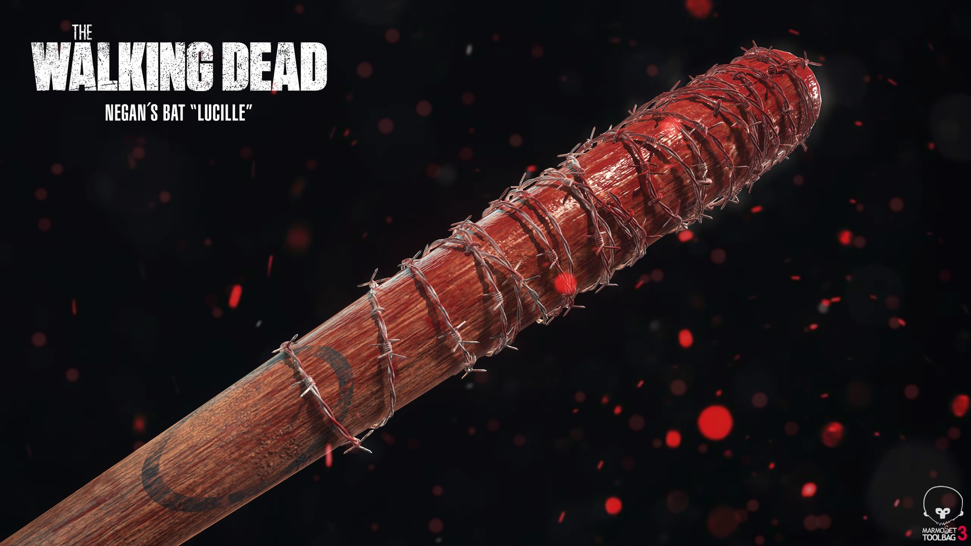 Bat negan lucille model - TurboSquid 1239528
