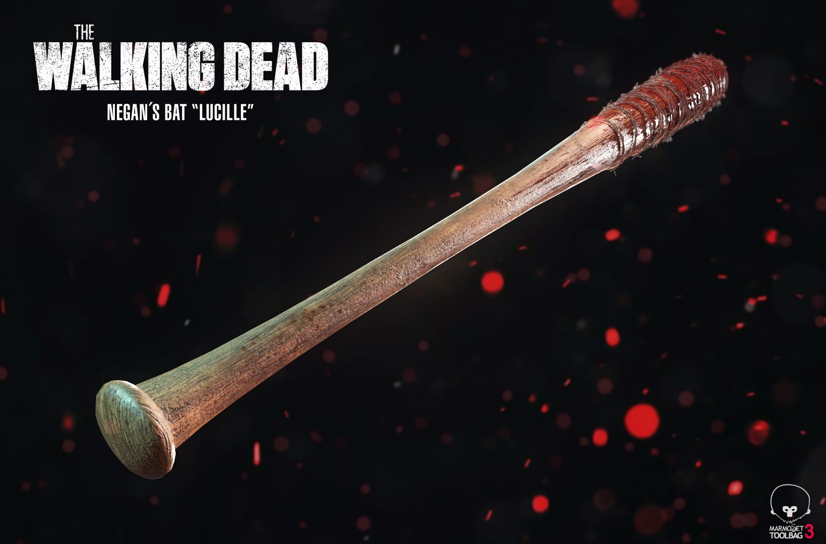 Bat negan lucille model - TurboSquid 1239528