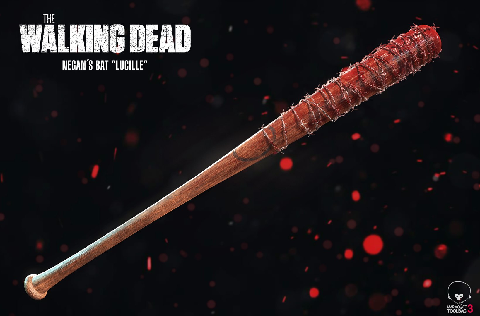 Bat negan lucille model - TurboSquid 1239528