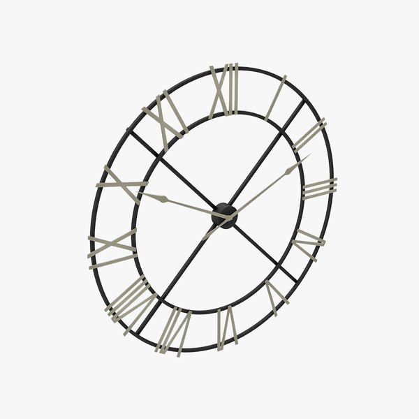 bill wall clock 3d max