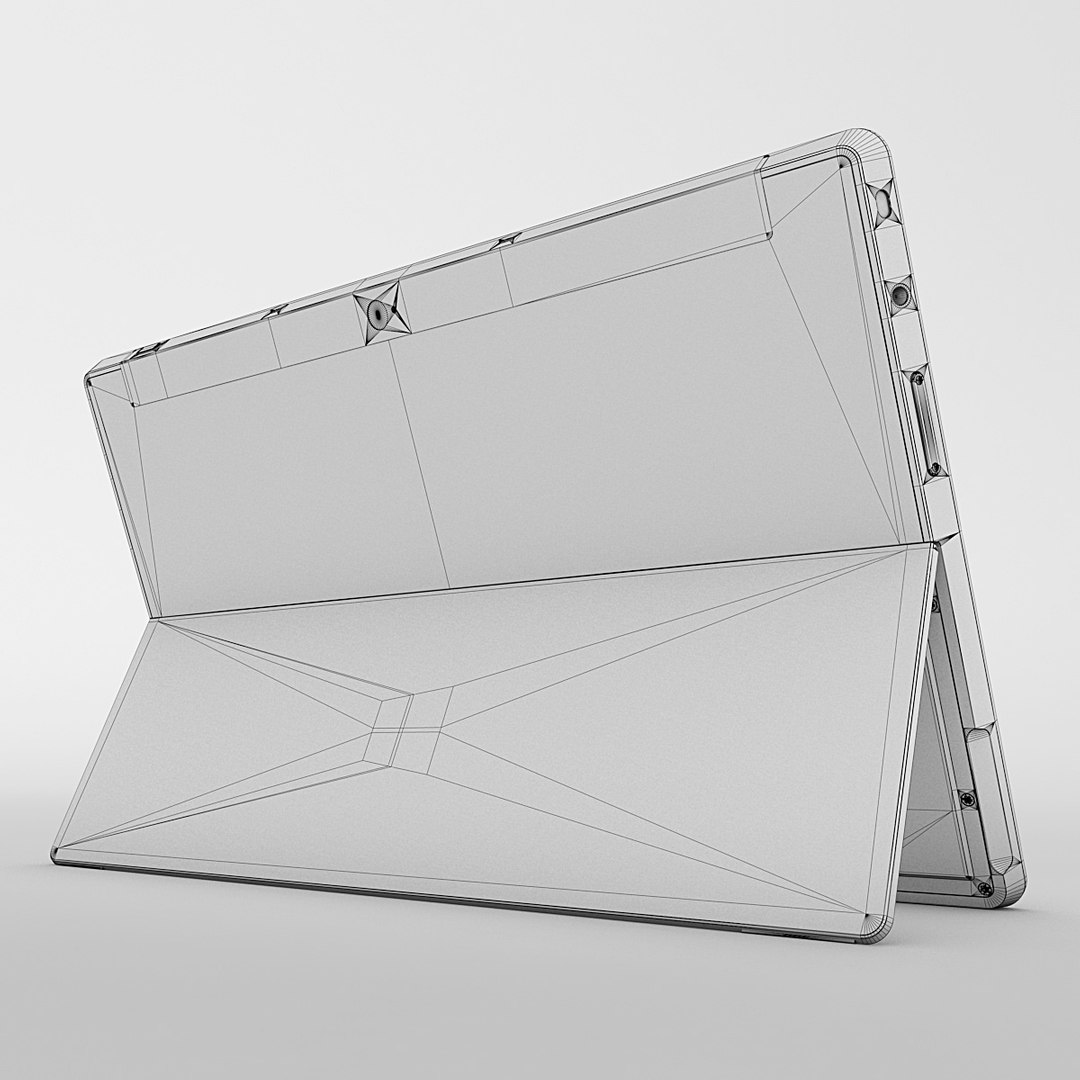 3d Photorealistic Microsoft Surface