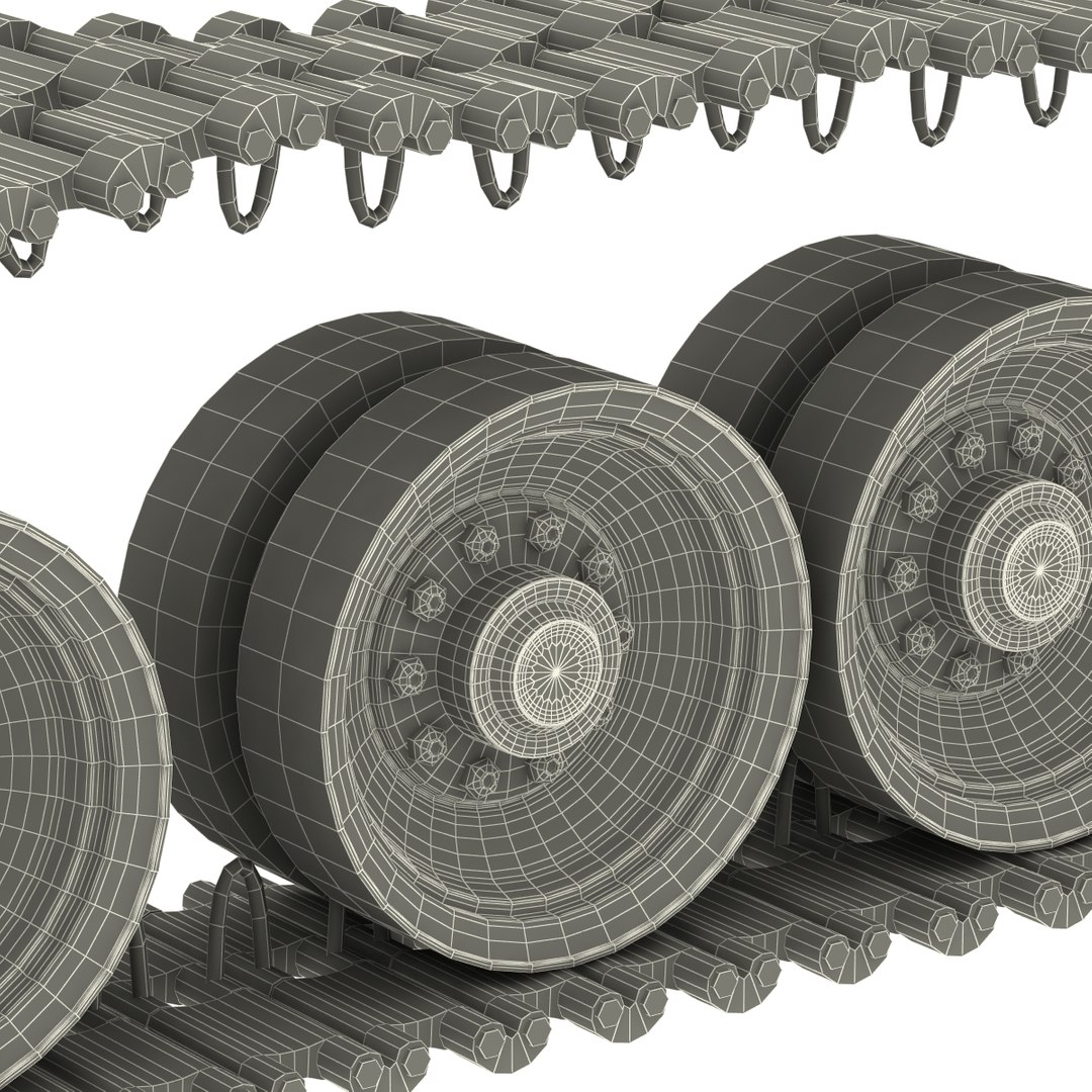 Tank Tracks 3d Model