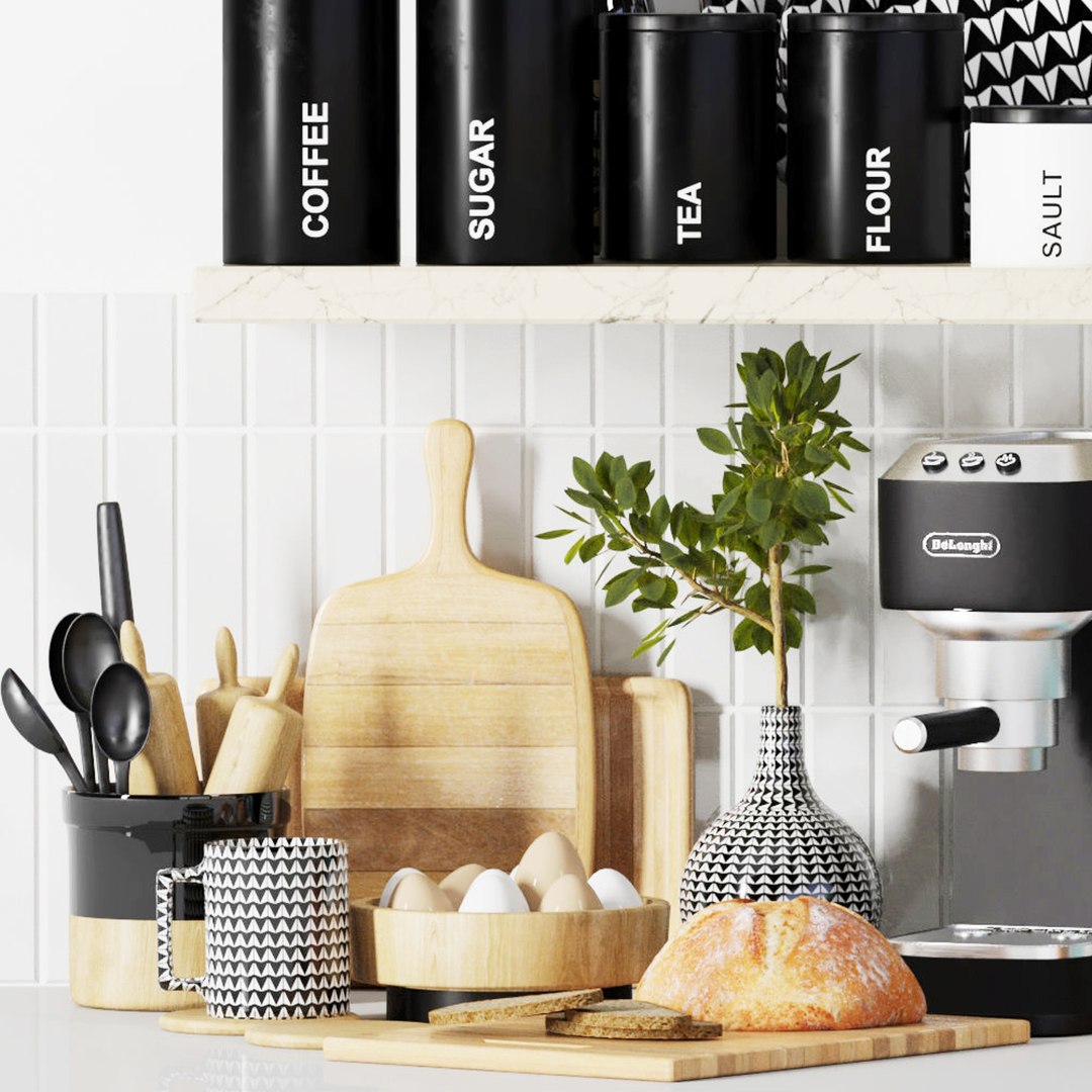 3D Nordic kitchen appliance model model - TurboSquid 2056208