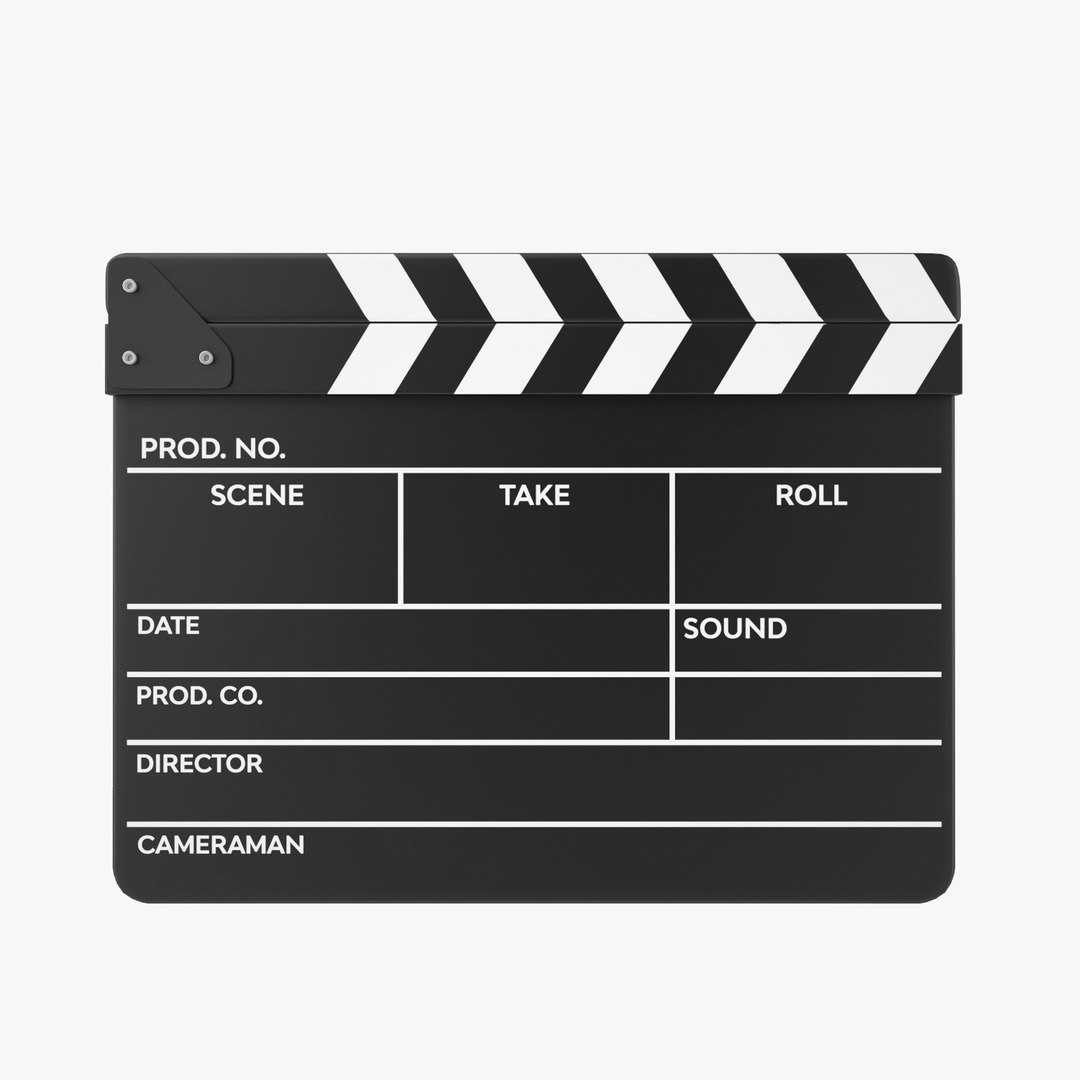 3D Clapper Board - TurboSquid 1461377