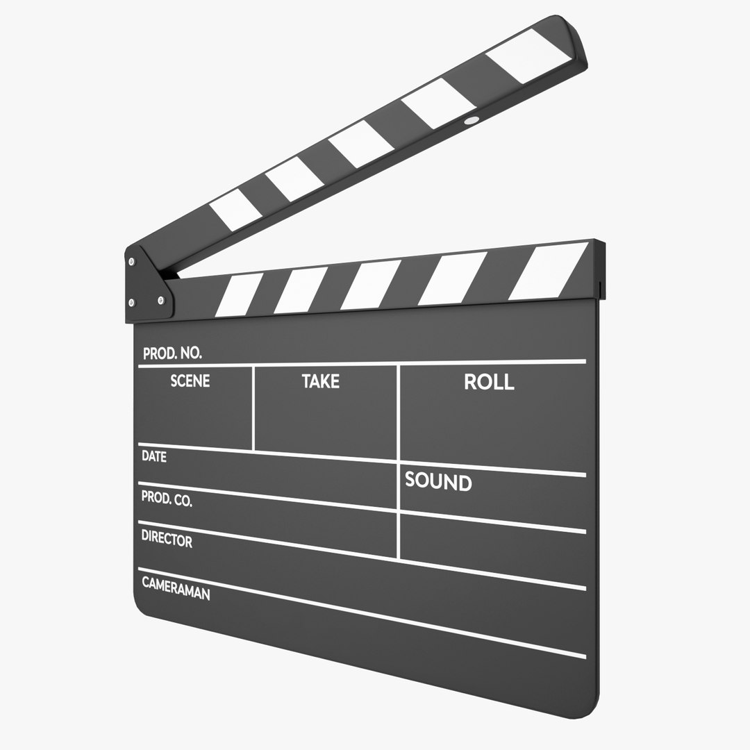 3D Clapper Board - TurboSquid 1461377