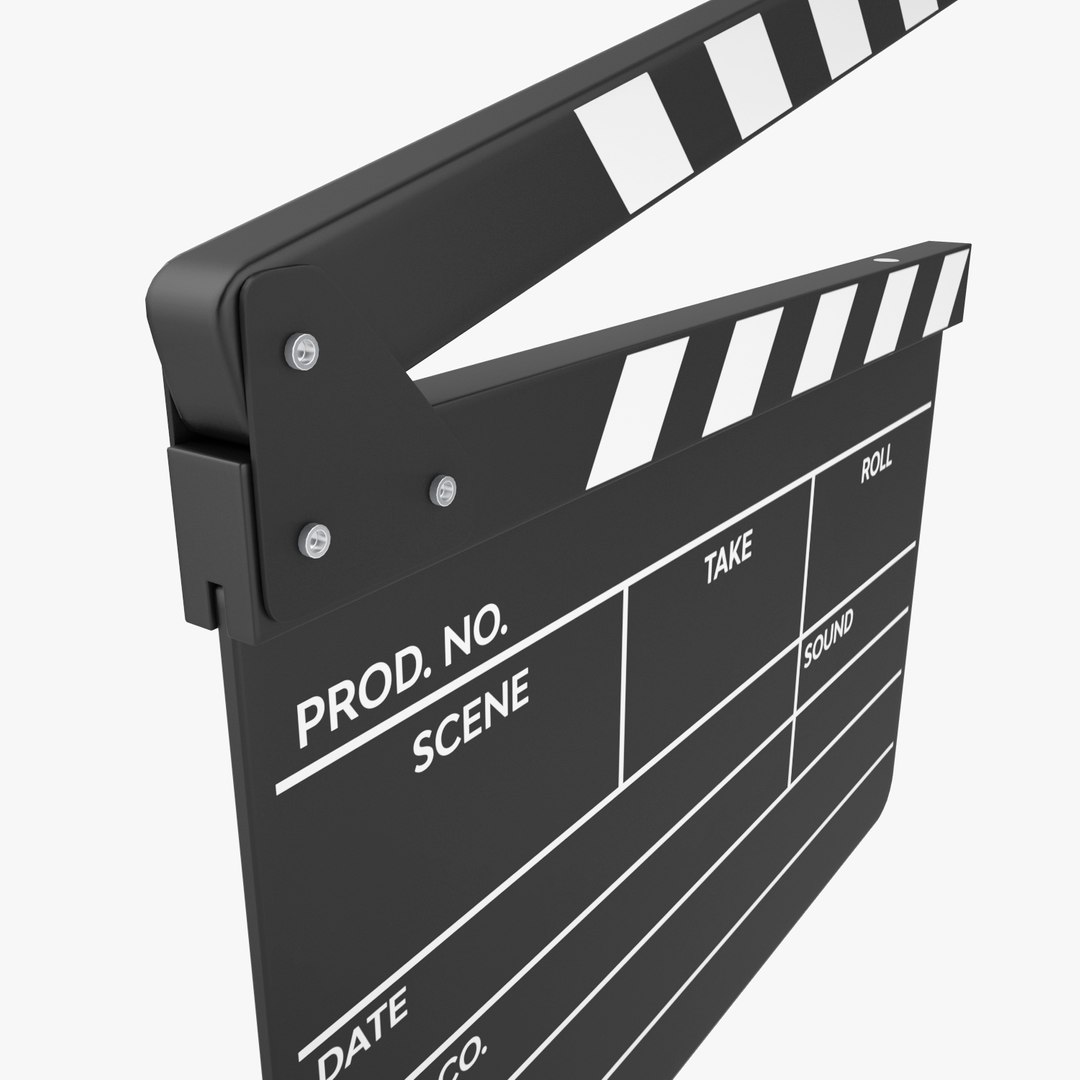 3D Clapper Board - TurboSquid 1461377