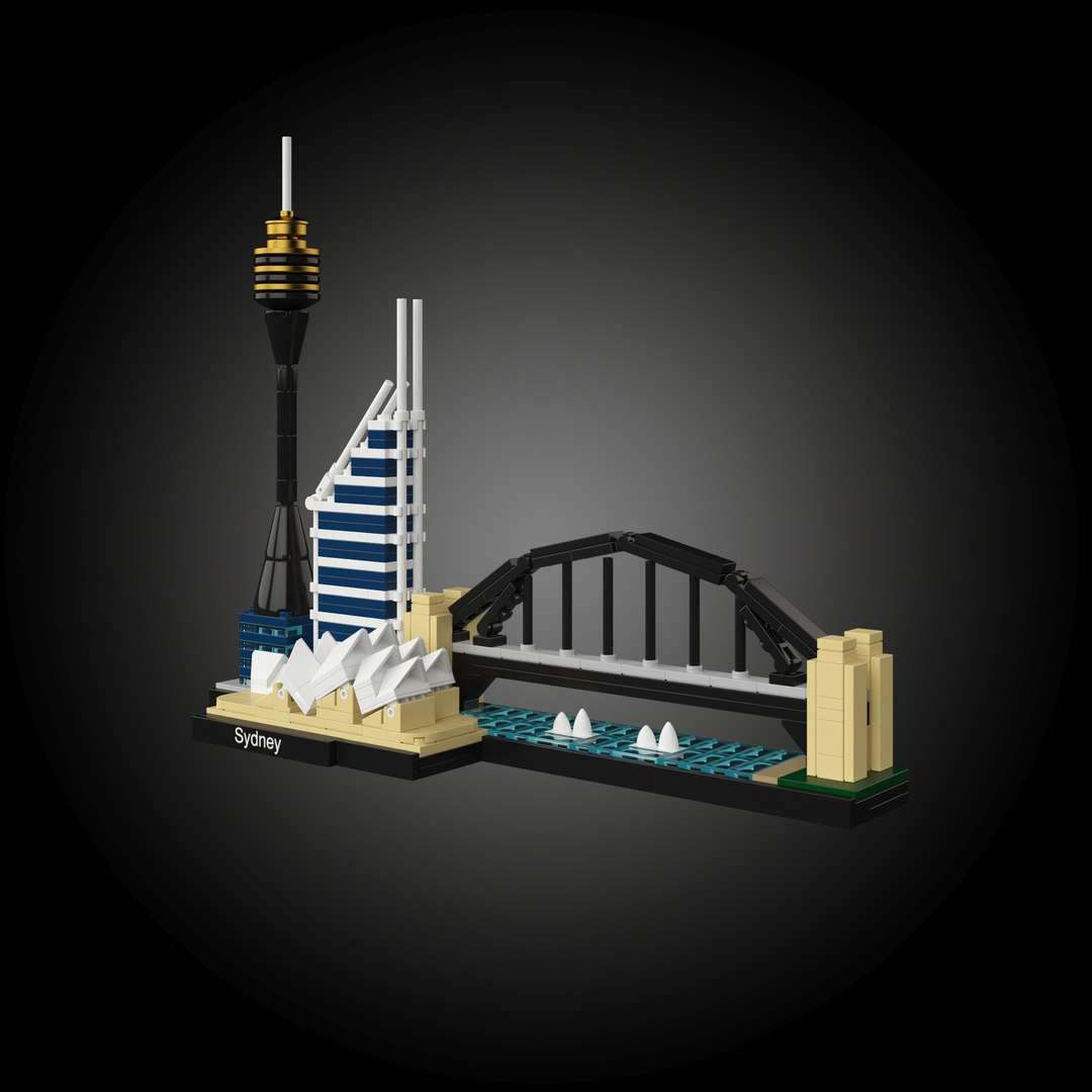 3D Model Architectural Sydney Opera Lego - TurboSquid 1317464