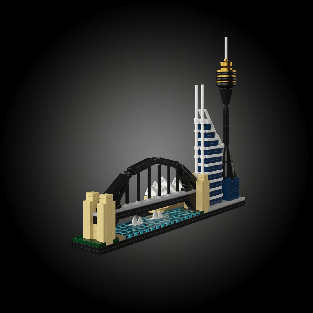 3D Model Architectural Sydney Opera Lego - TurboSquid 1317464