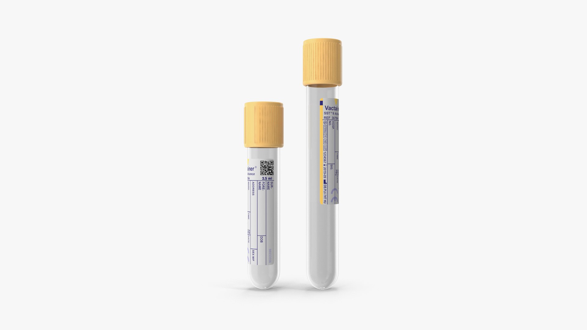 Yellow Test Tube 3D Model - TurboSquid 1540210