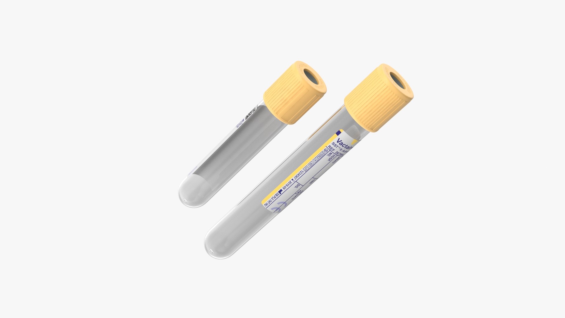 Yellow Test Tube 3D Model - TurboSquid 1540210