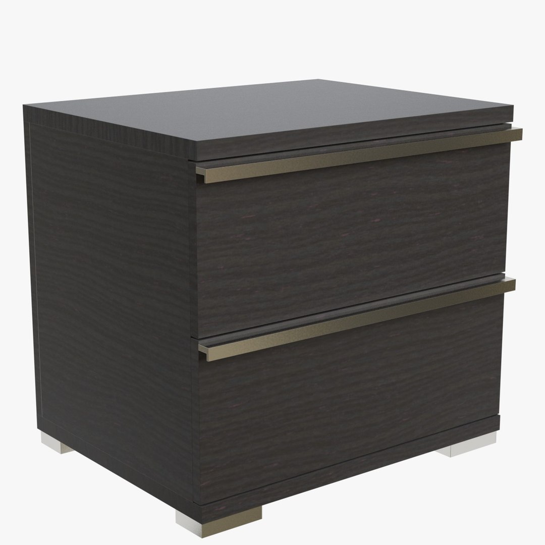 3D drawers bedside table - TurboSquid 1431232