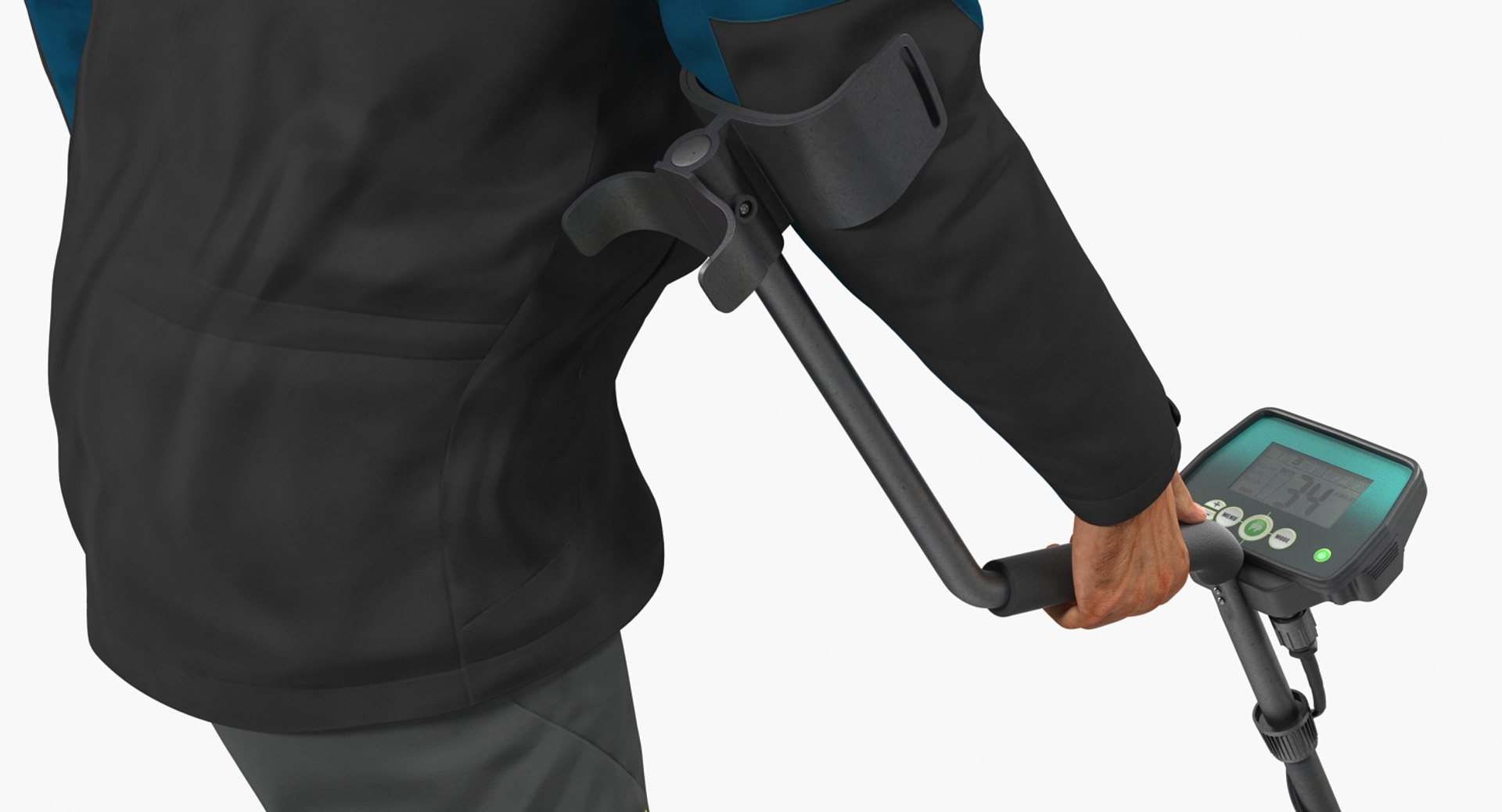 3D Man Metal Detector Rigged Model - TurboSquid 1290333