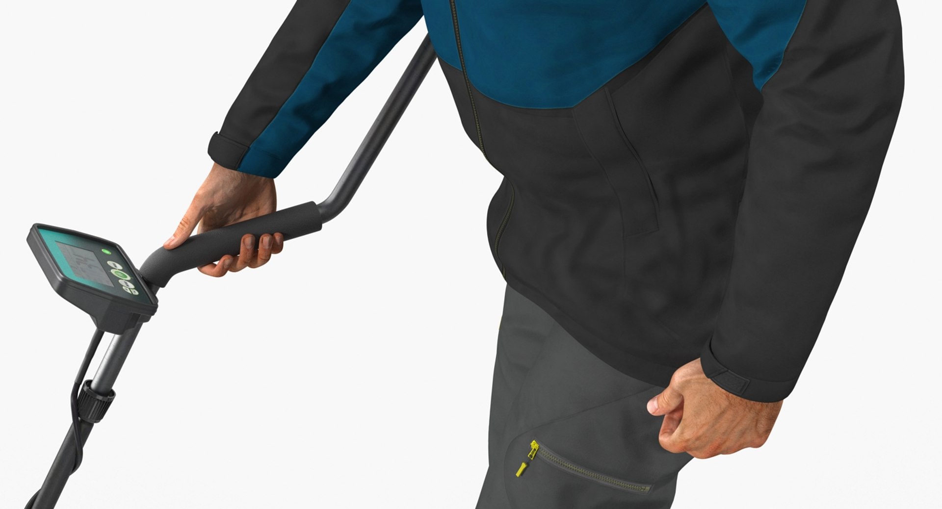 3D Man Metal Detector Rigged Model - TurboSquid 1290333