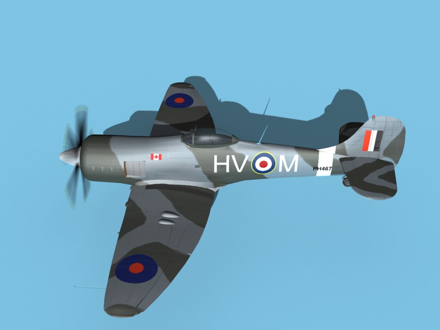 Propeller Hawker Tempest 3D Model - TurboSquid 1489314