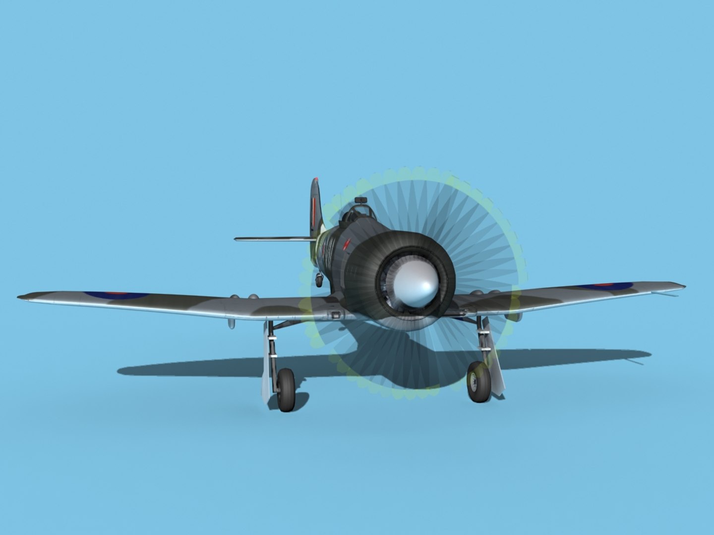 Propeller Hawker Tempest 3D Model - TurboSquid 1489314