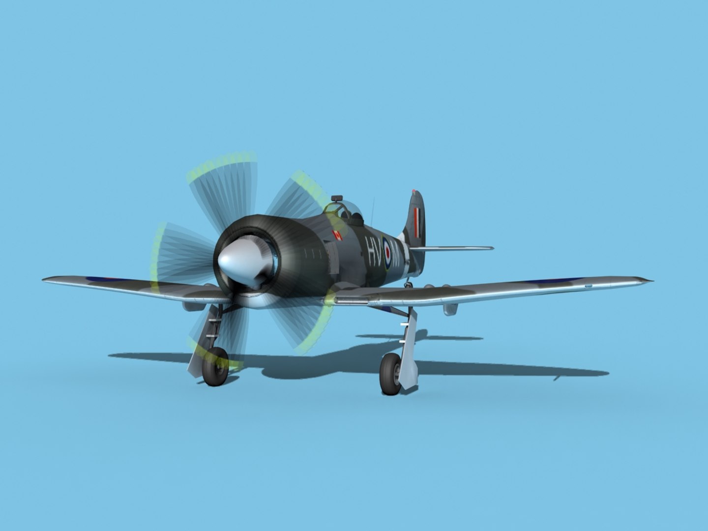 Propeller Hawker Tempest 3D Model - TurboSquid 1489314