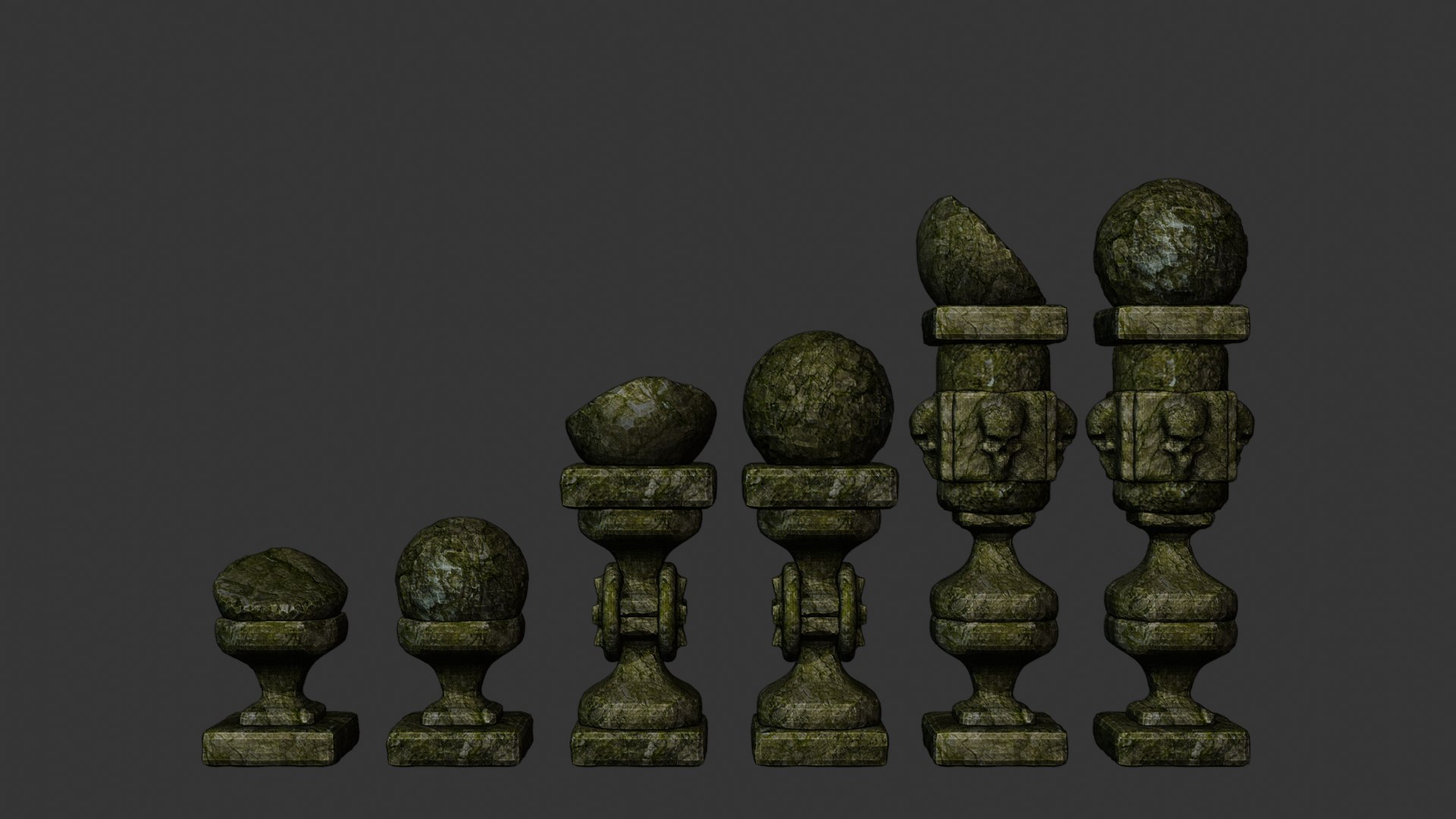 Medieval Stone Columns 3D Model - TurboSquid 2234307