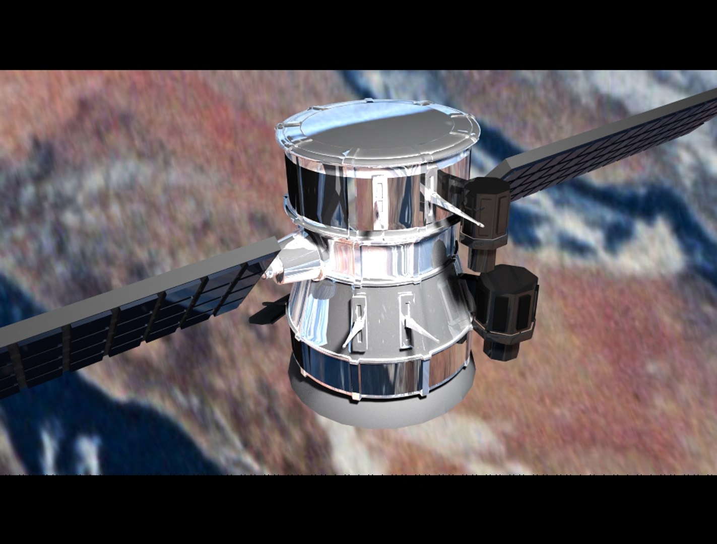 3d Communication Satellite Model