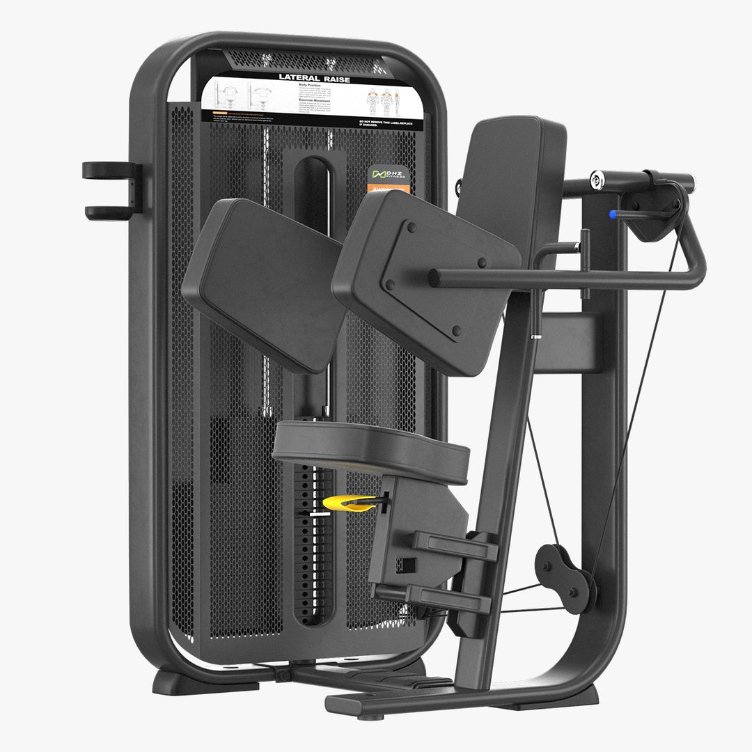 DHZ Fitness E-7005 Lateral Raise 3D Model - TurboSquid 1949538