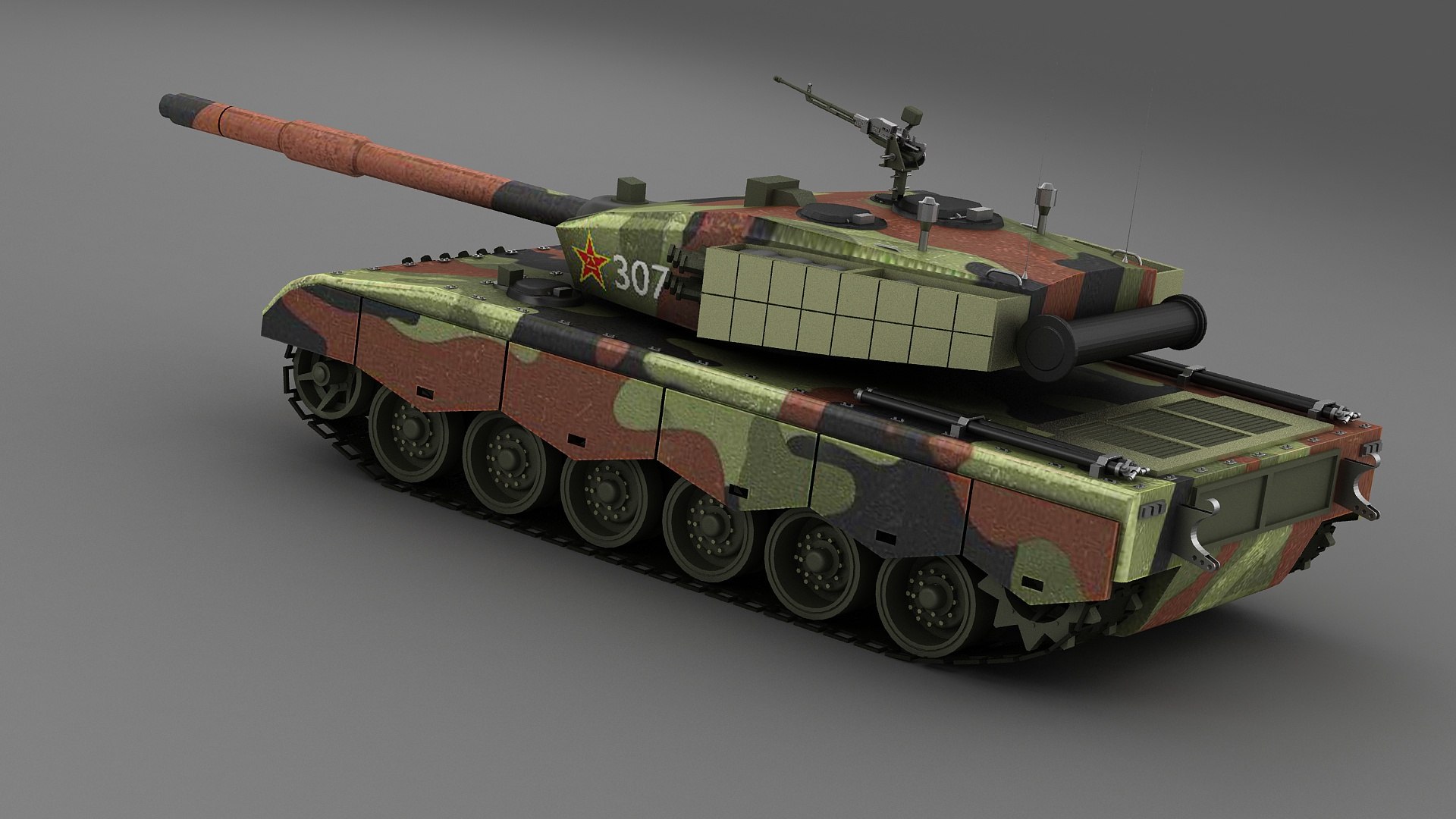 ZTZ96 Type96 Type85 MBT 96Tank Model - TurboSquid 2007970