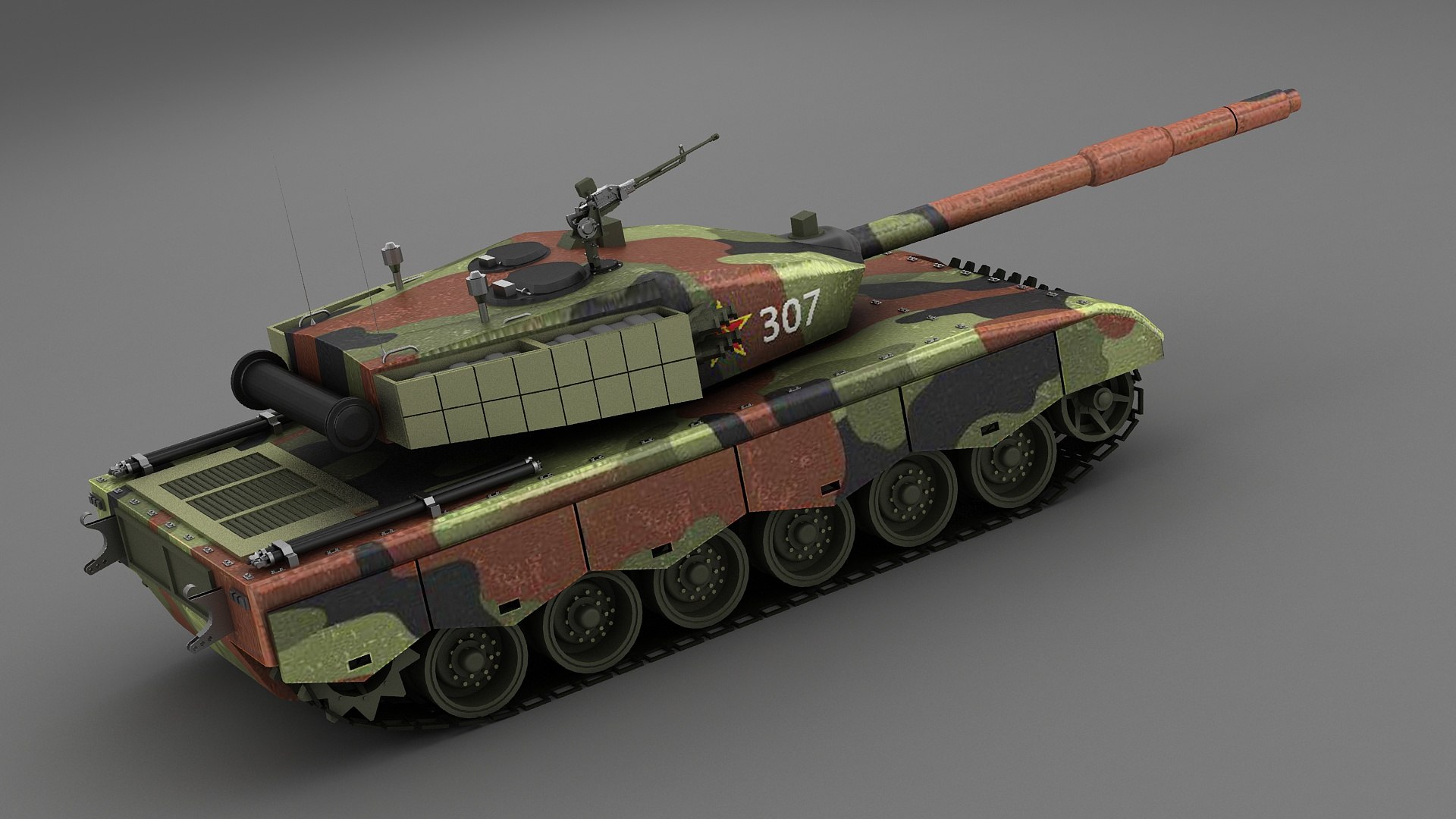 ZTZ96 Type96 Type85 MBT 96Tank Model - TurboSquid 2007970