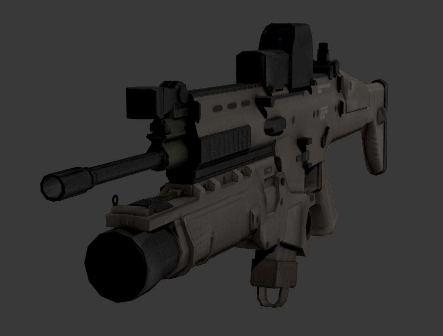 3d Rifle Scar Fn