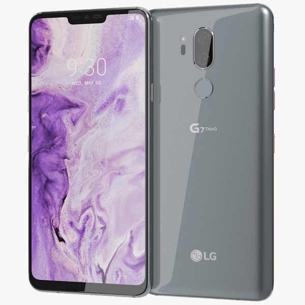 LG G7 ThinQ新款铂金灰3D模型 - TurboSquid 1284734
