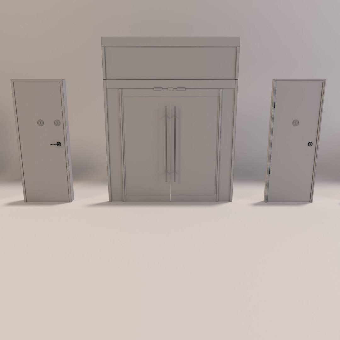 3d Model Doors Office Interiors
