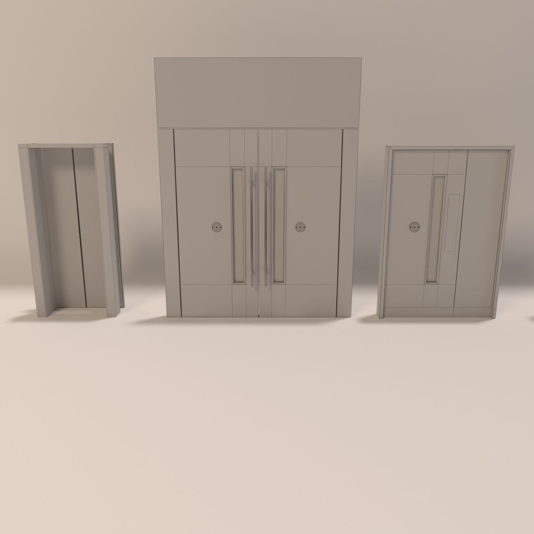 3d Model Doors Office Interiors