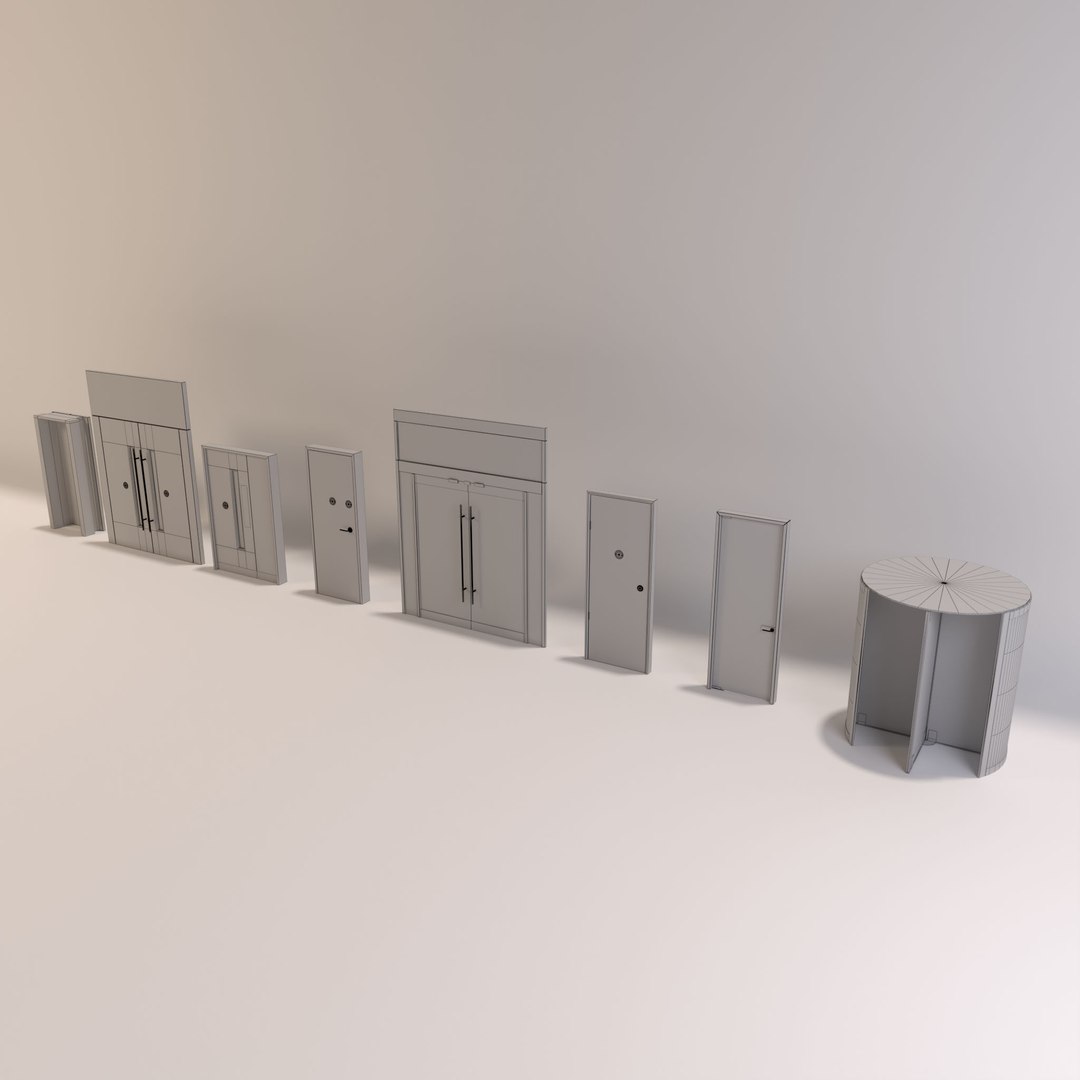 3d Model Doors Office Interiors
