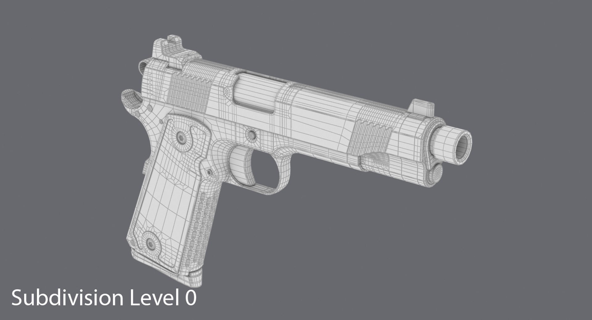 Handgun Pistol Weapon 3D Model - TurboSquid 1312501