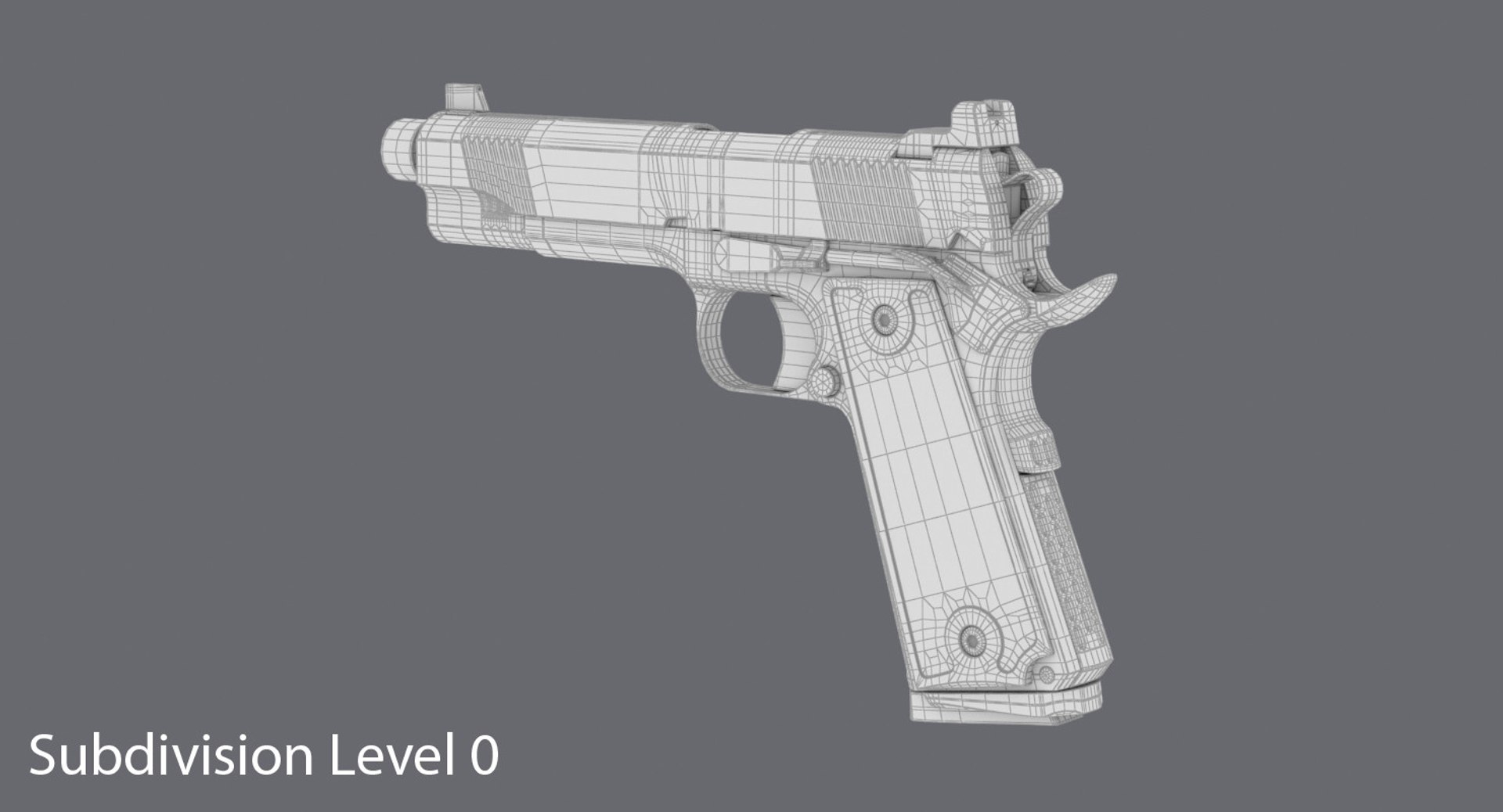 Handgun Pistol Weapon 3D Model - TurboSquid 1312501