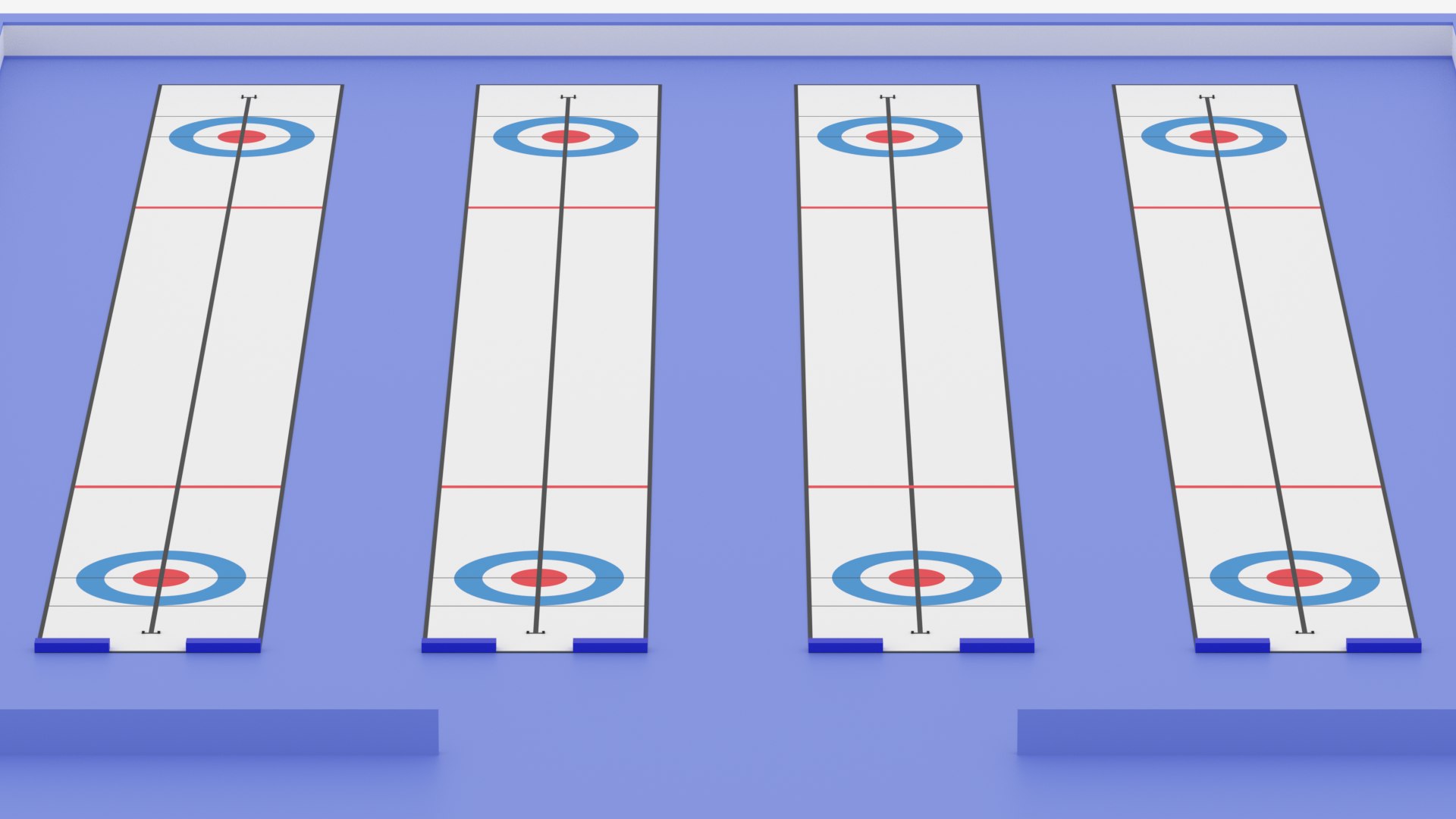 3D Cartoon Curling Rink - TurboSquid 1836137