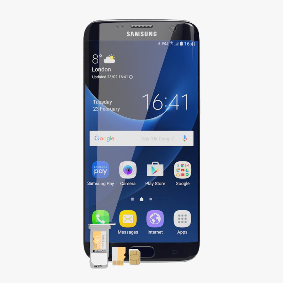 Realistic Samsung Galaxy S7 3d Model