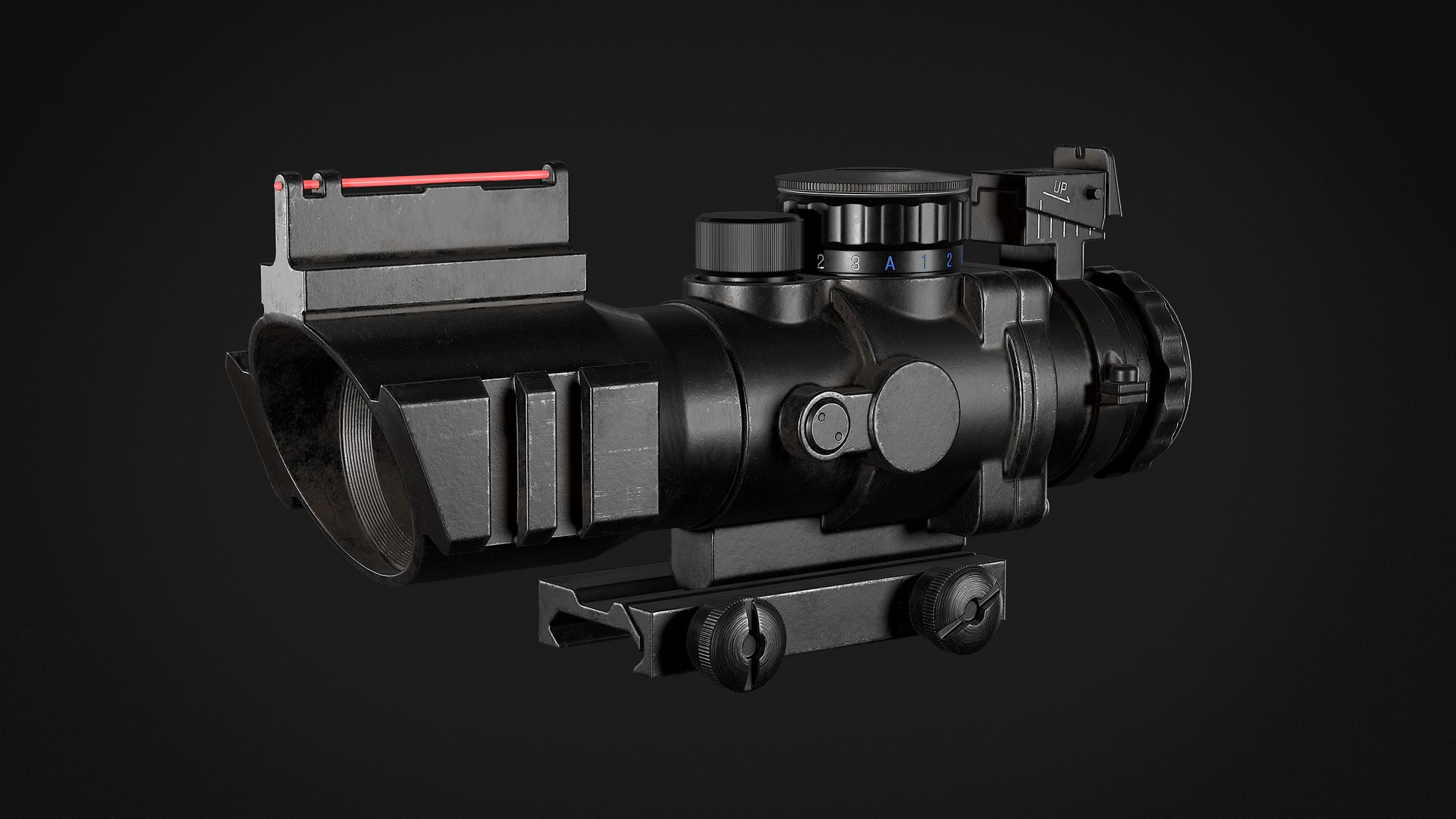 3D Advanced Combat Optical Gunsight ACOG 4x - TurboSquid 1942732