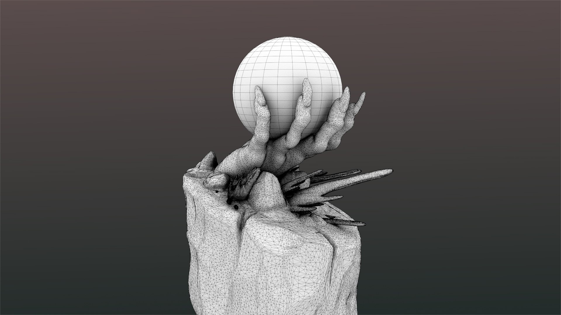 Low-poly Magic Sphere 3D - TurboSquid 1637166
