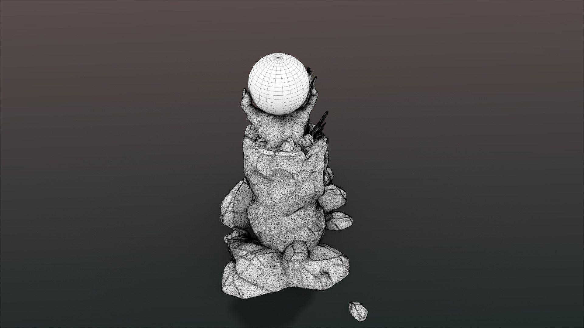 Low-poly Magic Sphere 3D - TurboSquid 1637166