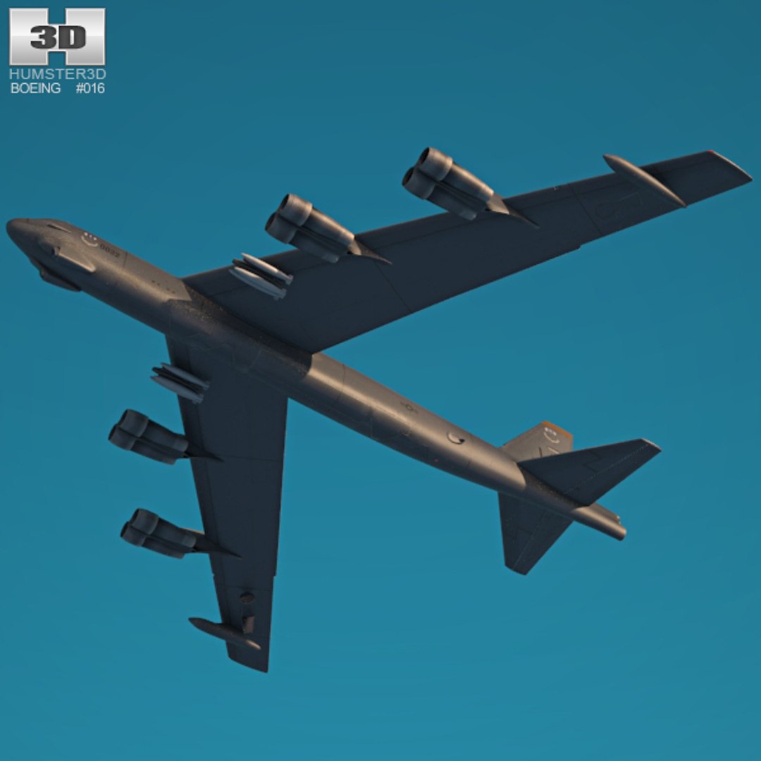 3D Boeing B-52 B Model - TurboSquid 1286724