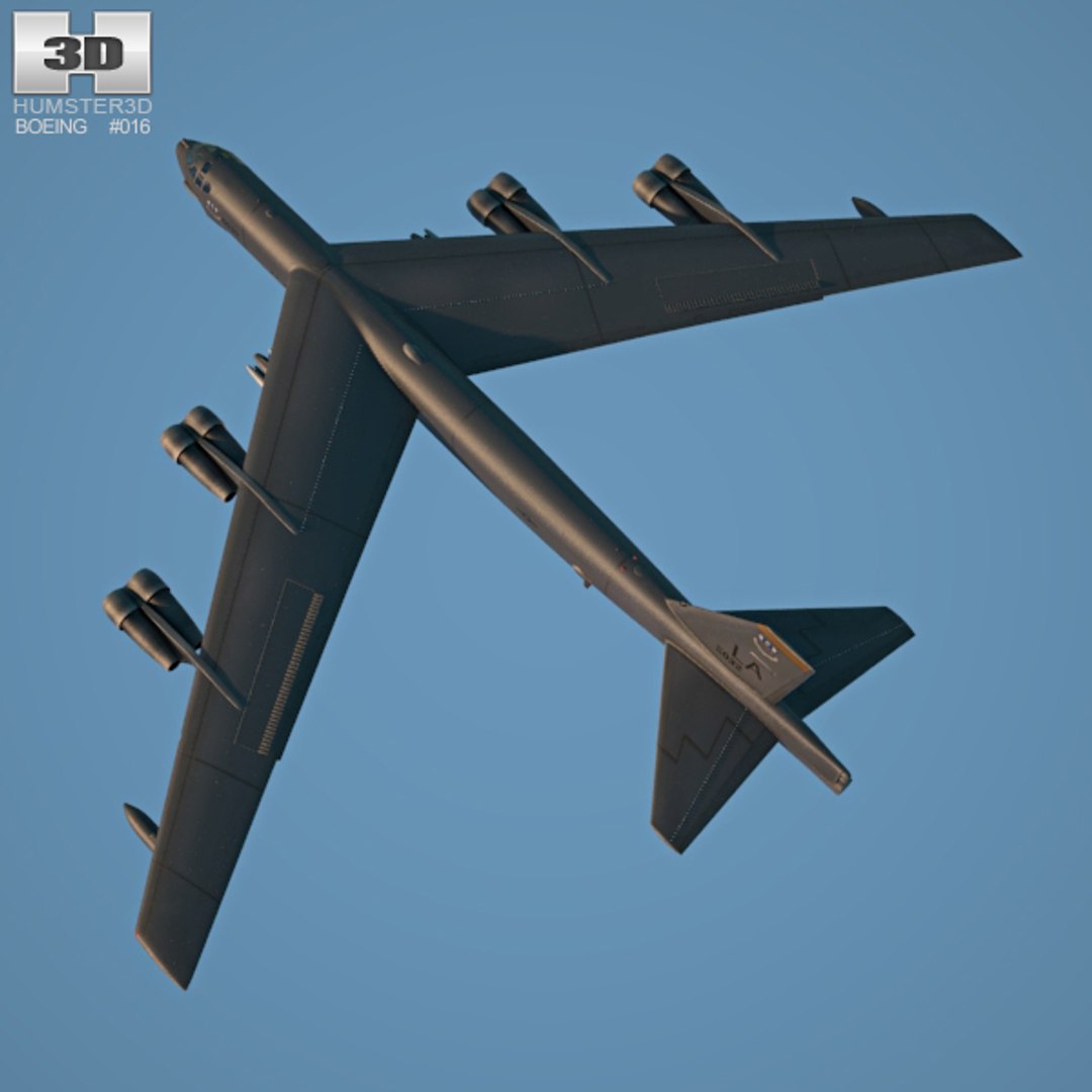 3D Boeing B-52 B Model - TurboSquid 1286724