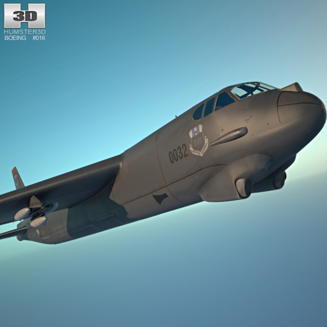 3D Boeing B-52 B Model - TurboSquid 1286724